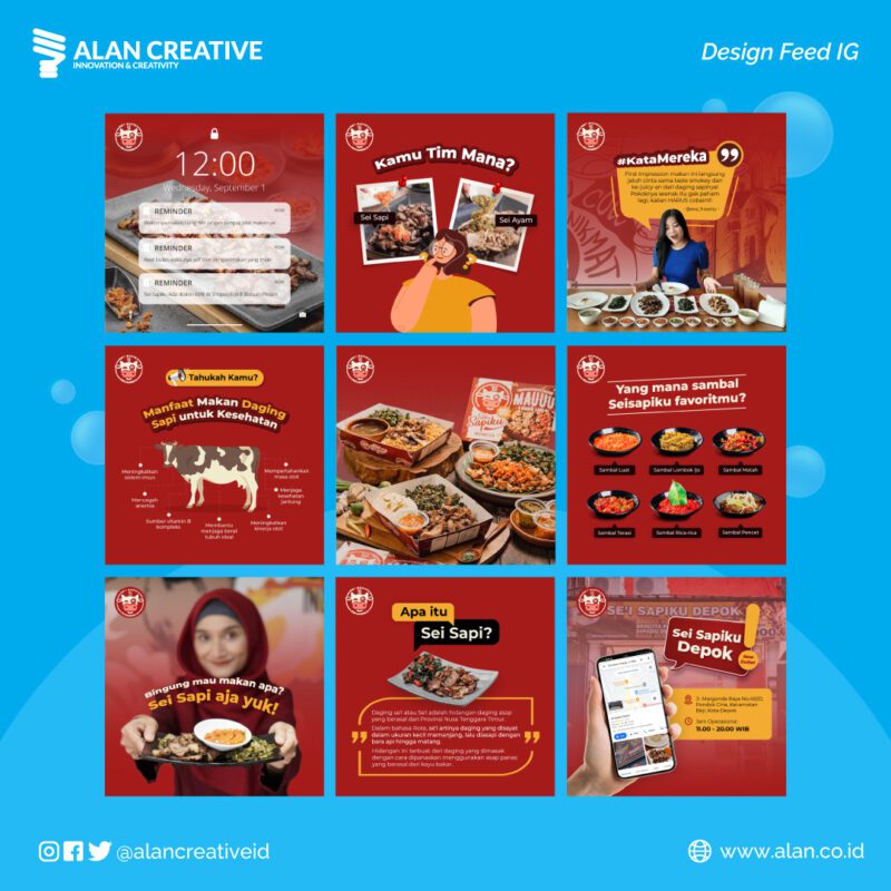 Social Media Layanan: Jasa Social Media Content & Management - Alan Creative