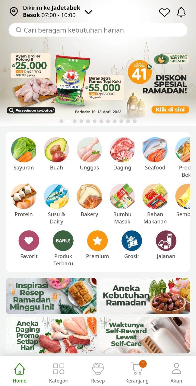 Aplikasi Segari, Platform Belanja Online Produk Segar