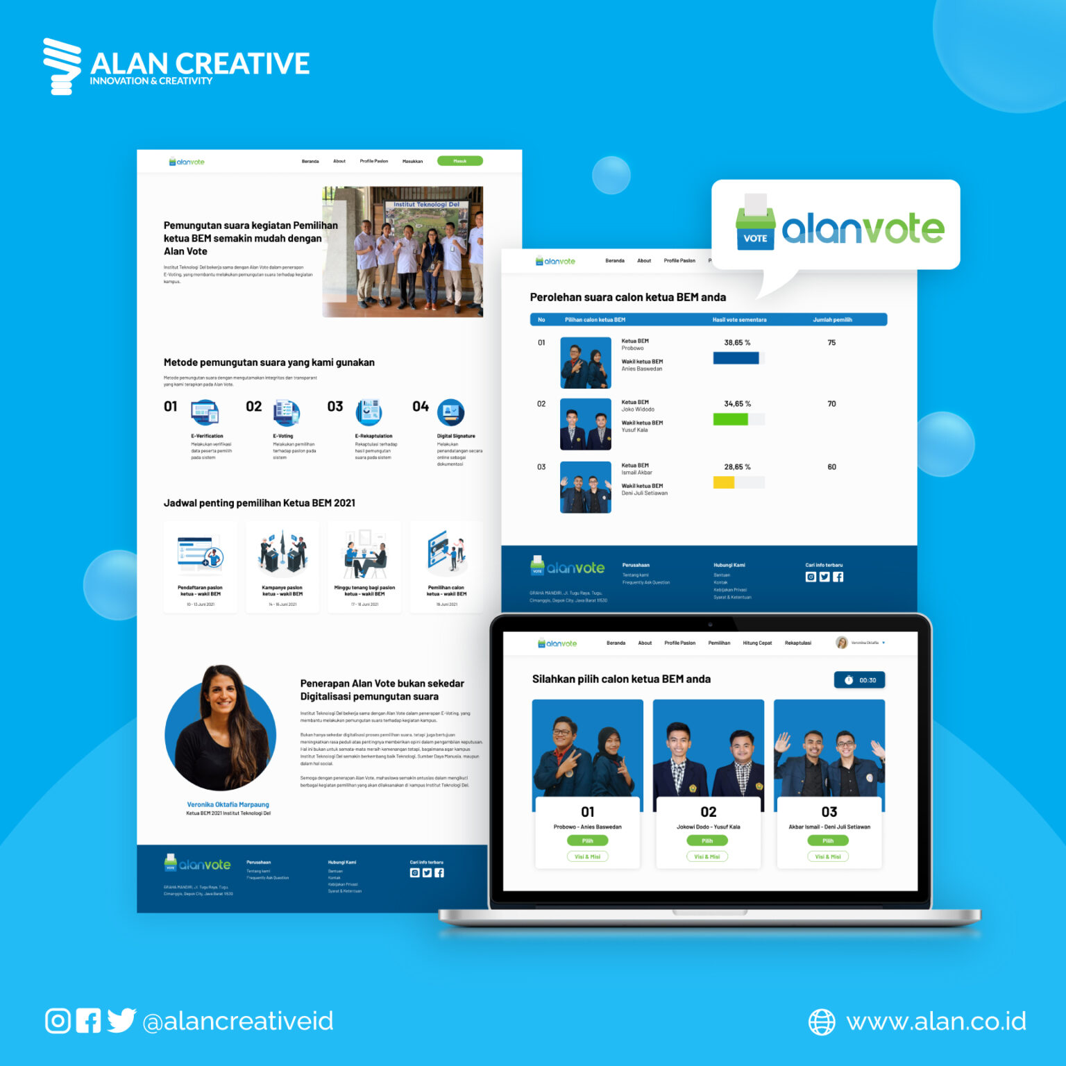 Alan Vote (Aplikasi Website) - Alan Creative