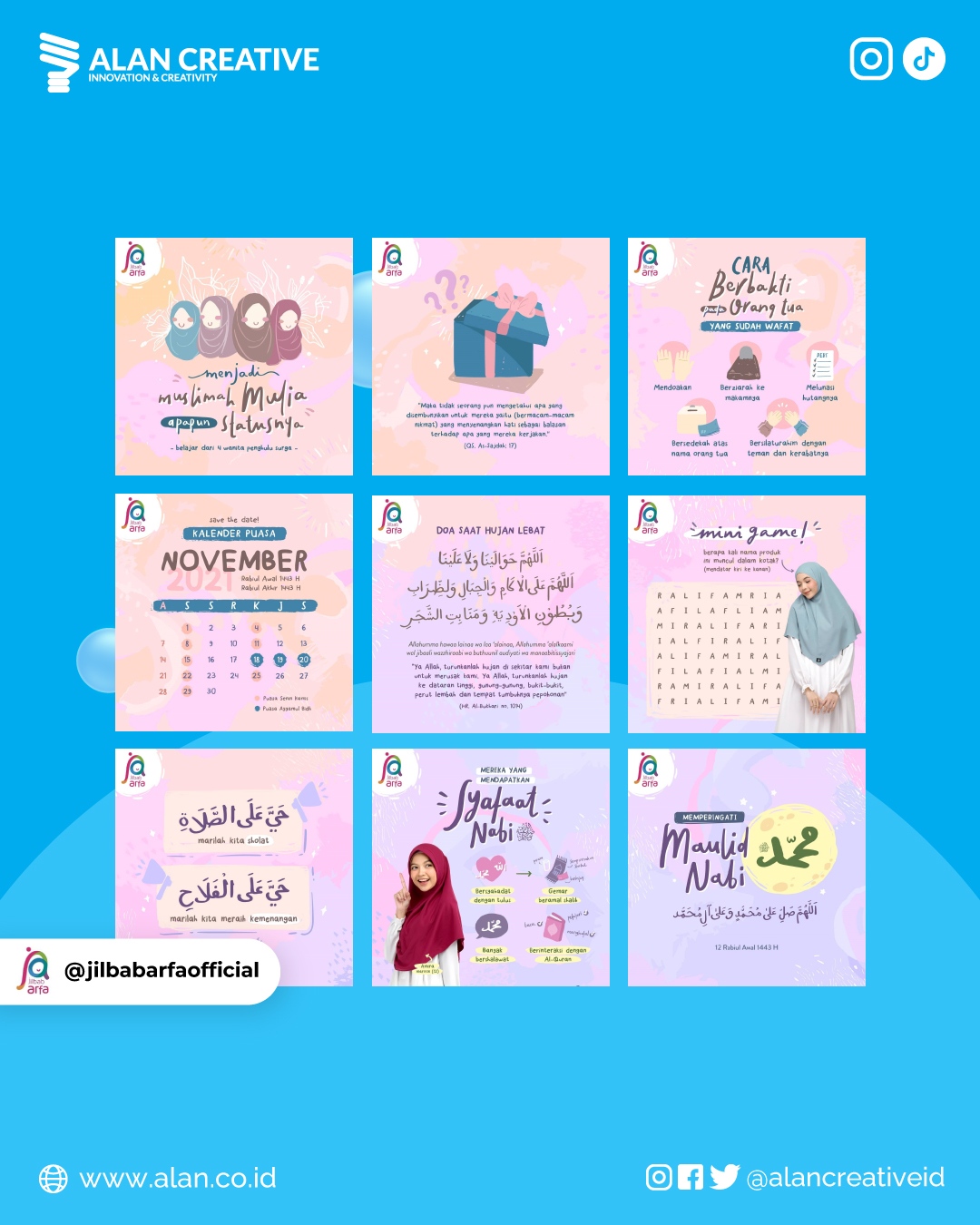 Jilbab Arfa Official - Alan Creative