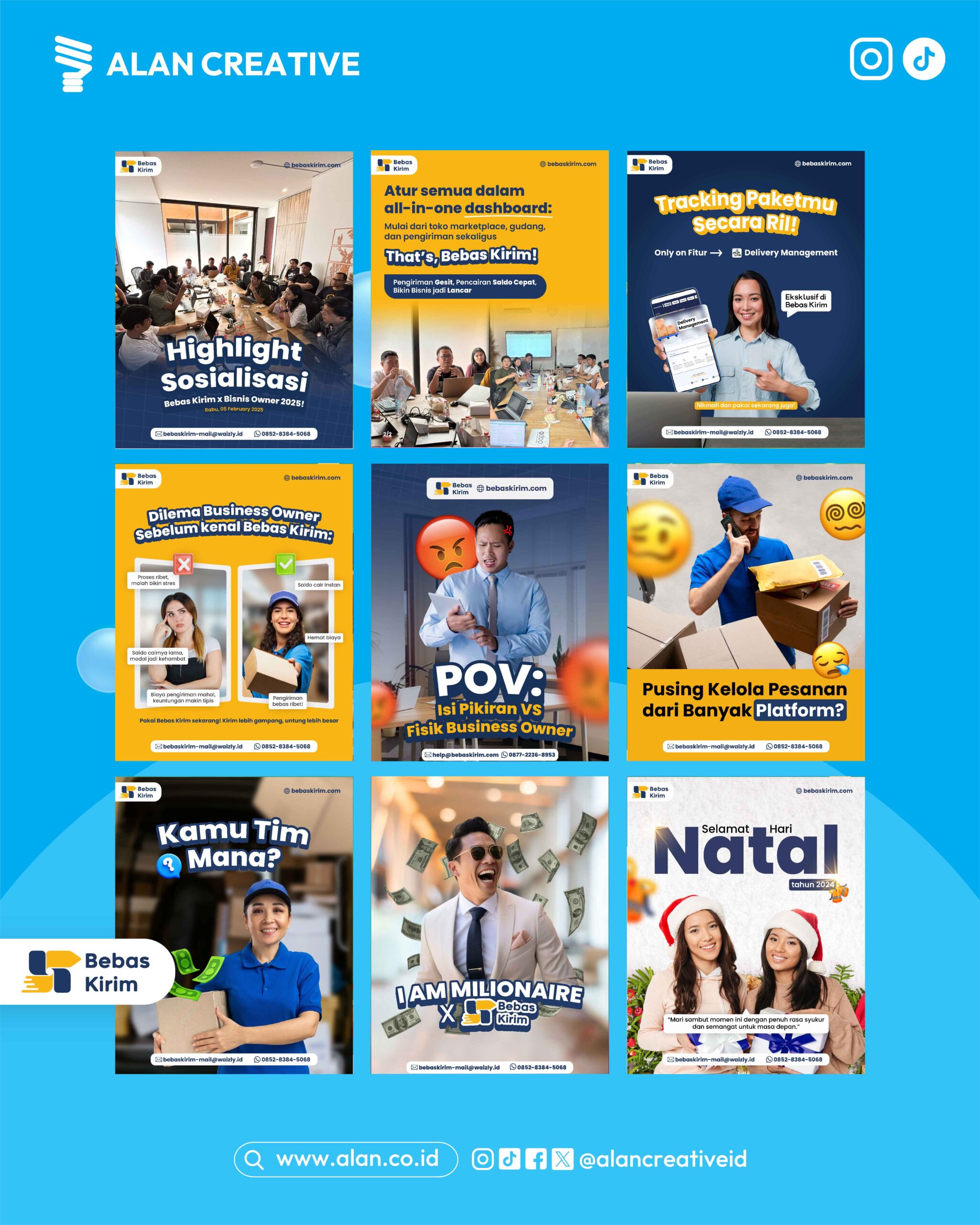 Bebas Kirim - Alan Creative